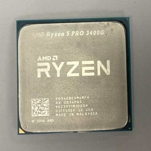 AMD Ryzen 5 PRO 3400G Quad-Core 3.7 GHz Socket AM4 65W Processor ...