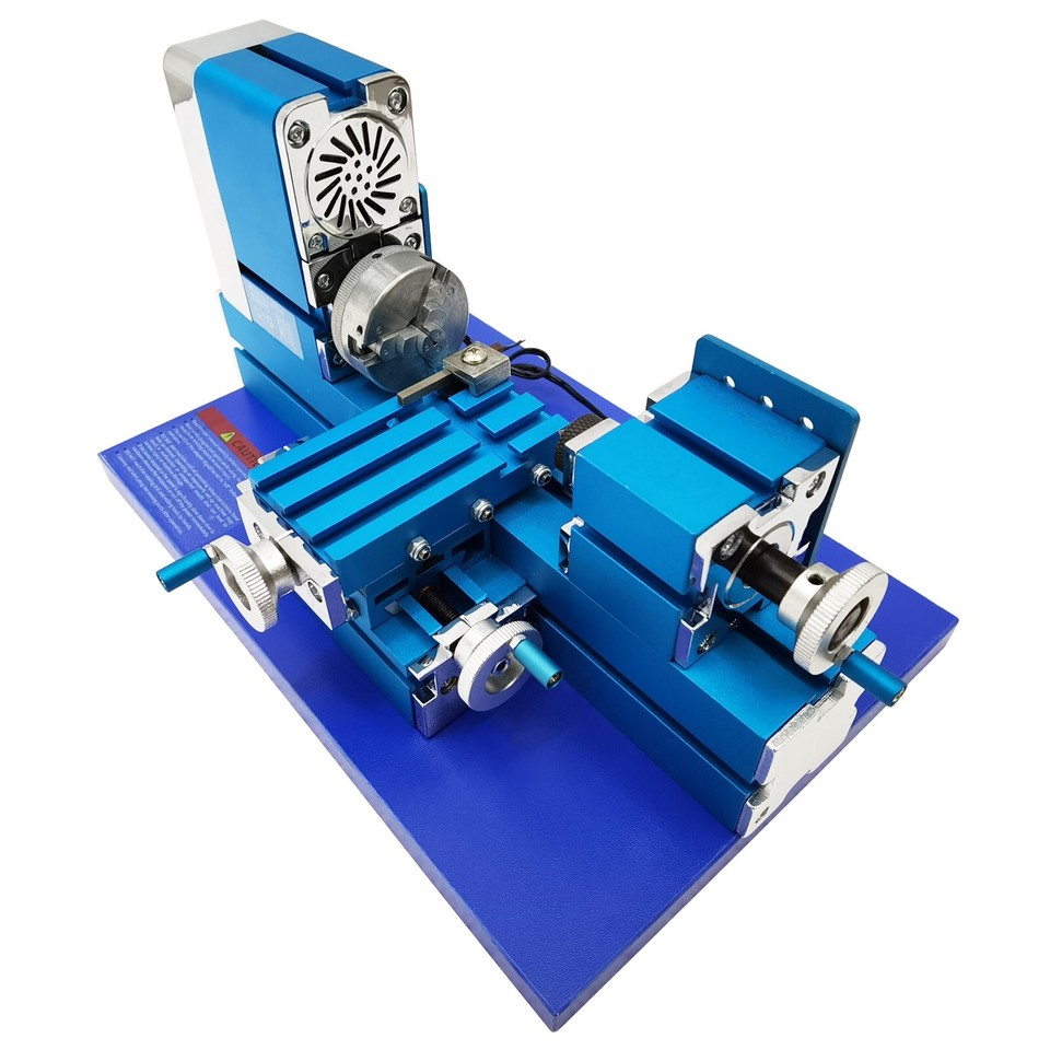 100-240V Small Micro Lathe Teaching Equipment DIY Metalworking Lathes ...