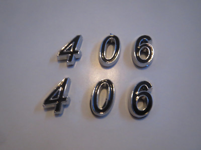 FORD 406 HOOD SCOOP FENDER TRUNK ENGINE ID EMBLEMS SET BLACK | eBay