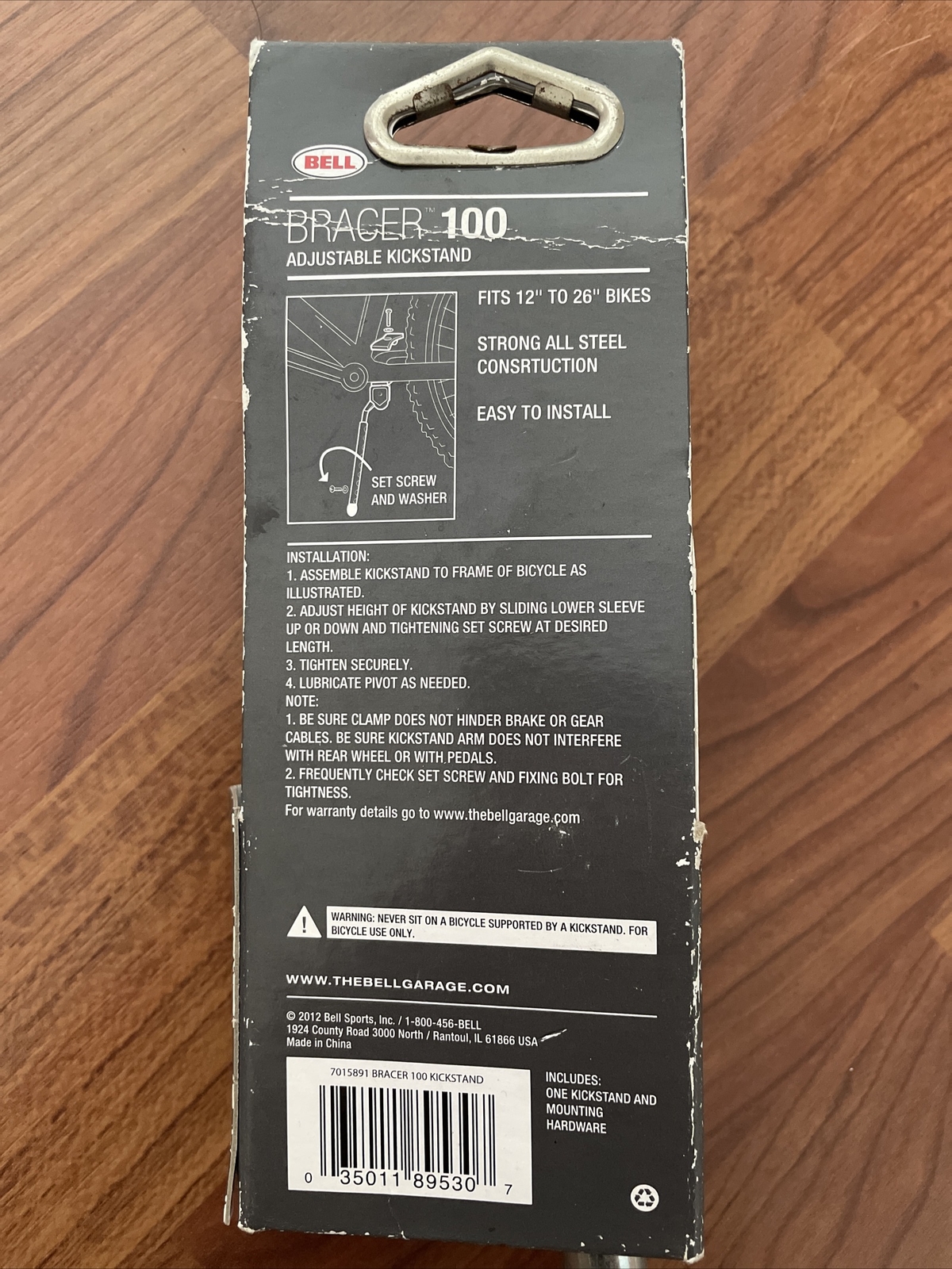 Bell Bracer 100 Adjustable Kickstand fits 12” to 26” bikes | eBay