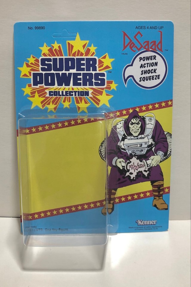 Super Powers Kenner custom cards, bubbles, blister Vintage Style | eBay