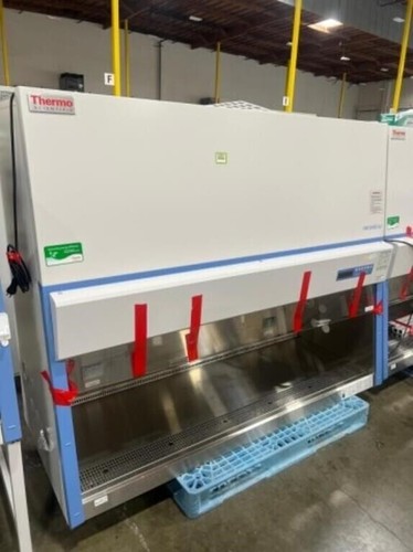 VIDEO Thermo 1300 Series Model 1377 Class II A2 Biosafety Cabinet 6ft w ...