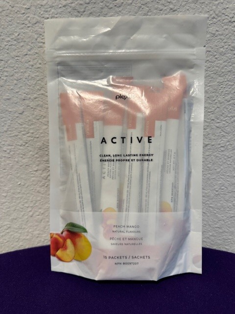 PLEXUS ACTIVE Clean Energy for Every Day: PEACH MANGO 15 PACKETS Exp ...