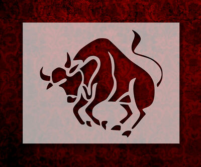 Taurus Zodiac Astrology Sign Symbol 8.5" x 11" Stencil FAST FREE ...
