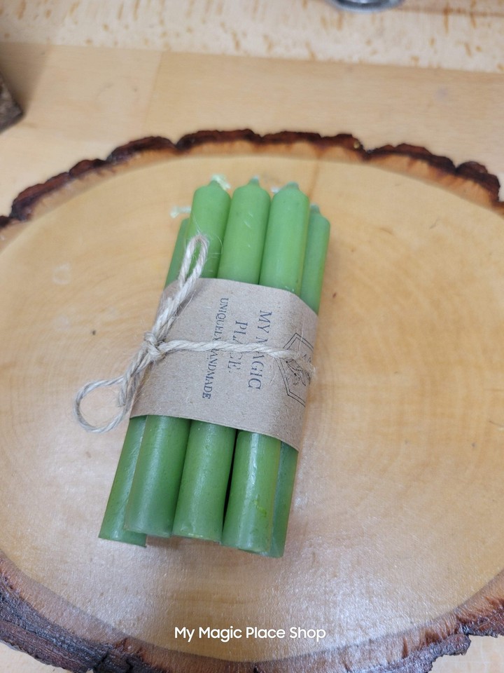 Packs of 10 colored spell candles, 4'' chime candles for spells, ritual ...