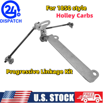 Dual Quad 2x4 For 1850 style Holley Carbs Progressive Linkage Kit ...