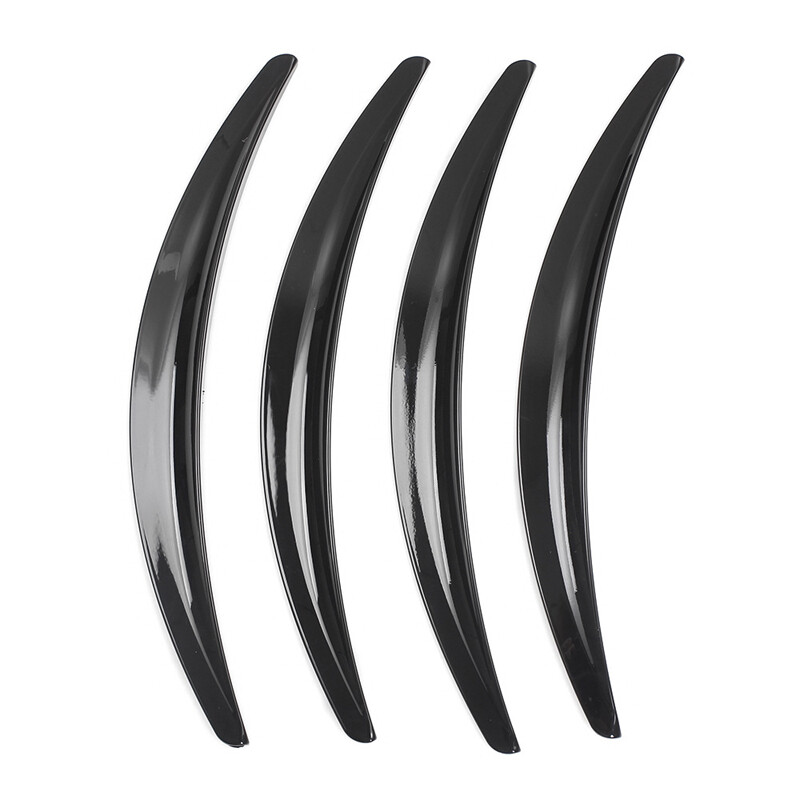 4PCS/Set Black Car Wheel Eyebrow Arch Trim Lips Decor Strip Fender ...