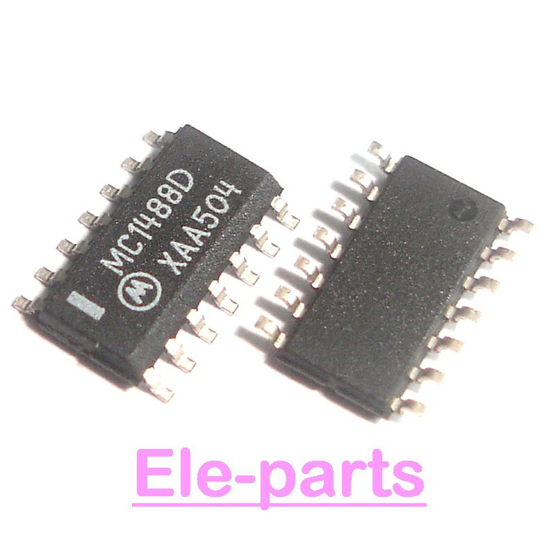 100 PCS MC1488DR2G SOP-14 MC1488D MC1488 SMD14 Quad Line EIA−232D ...