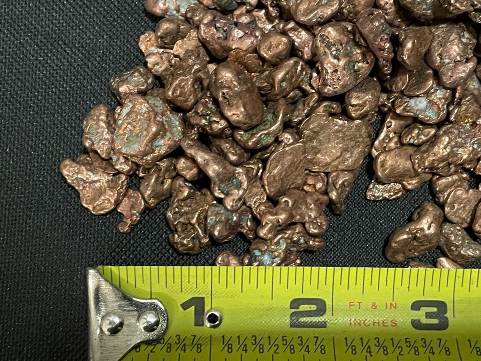 1 Pound of 1/4" to 3/8" Tumbled Copper Nuggets Natural Michigan Native ...