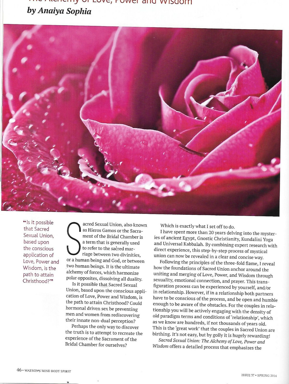 Mind Body Spirit Magazine 100 Most Spiritually Influential Living ...