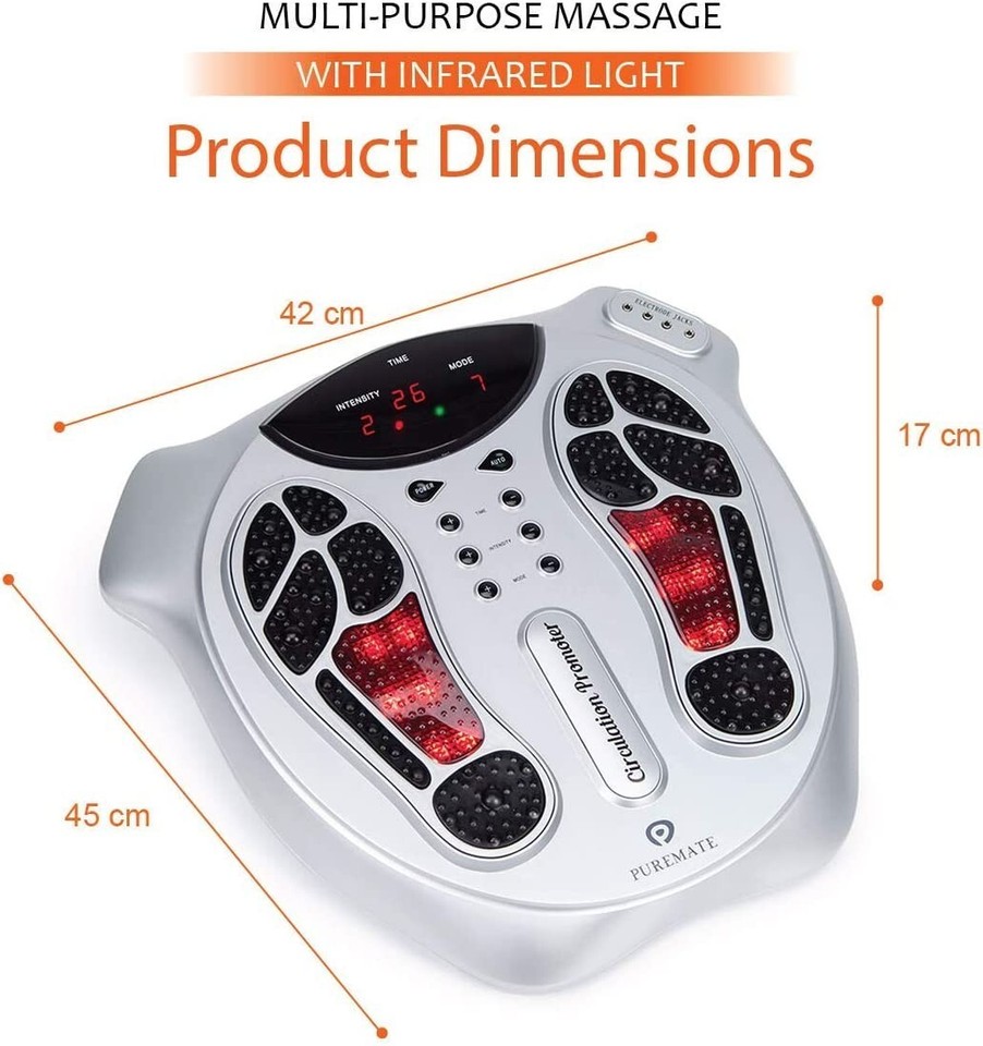 PureMate PM605 Electromagnetic Foot Circulation Massager 700587027901 ...
