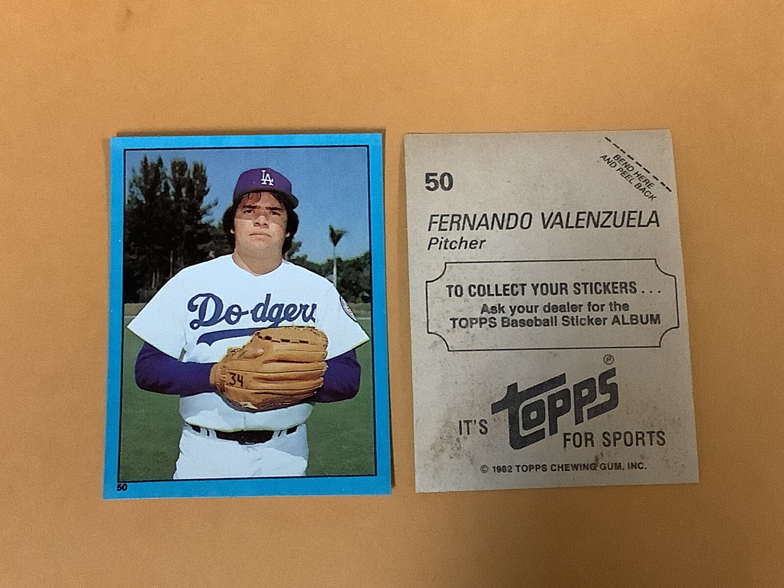 Fernando Valenzuela 1982 Topps Stickers #50 NRMT To Nrmt/mint | eBay