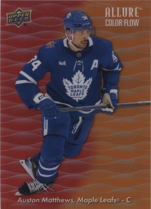 2023-24 Upper Deck Allure - Color Flow Auston Matthews #CF-24 Red ...