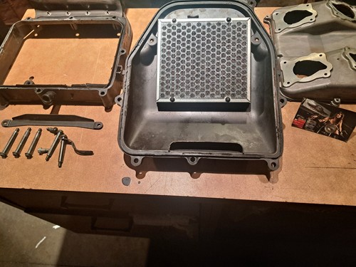 1996 AIR CLEANER INTAKE DUCT VF750CD Honda Magna OEM AIR BOX Complete ...