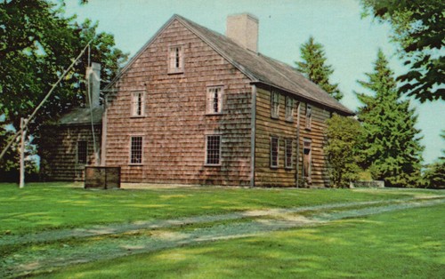 Postcard RI Little Compton Wilbor House 1964 Unposted ChromeVintage PC ...