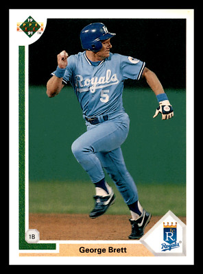 George Brett HOF 1991 Upper Deck #525 Kansas City Royals Mint | eBay