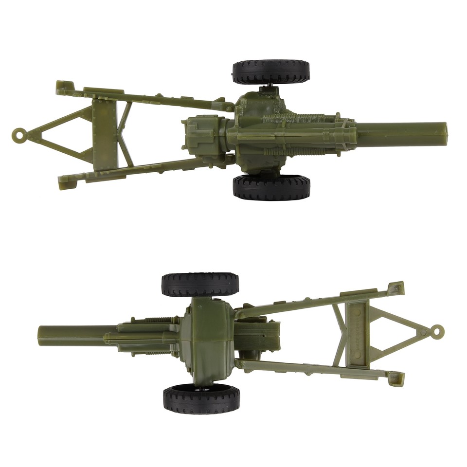 BMC CTS WW2 US Howitzer Long Short Barrel Artillery Crew Green Plastic ...