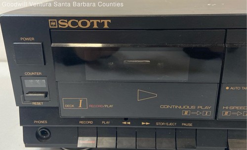 Scott Stereo Dual Cassette Deck Model: DD660 - Read | eBay