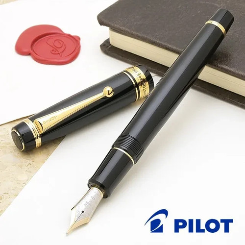 [ Broad] Nib Pilot Namiki Custom 845 Black Fountain Pen Urushi finished ...