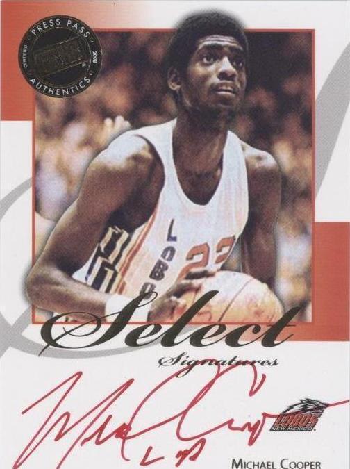 2008-09 Press Pass Legends - Select Signatures Michael Cooper #SS-MC ...