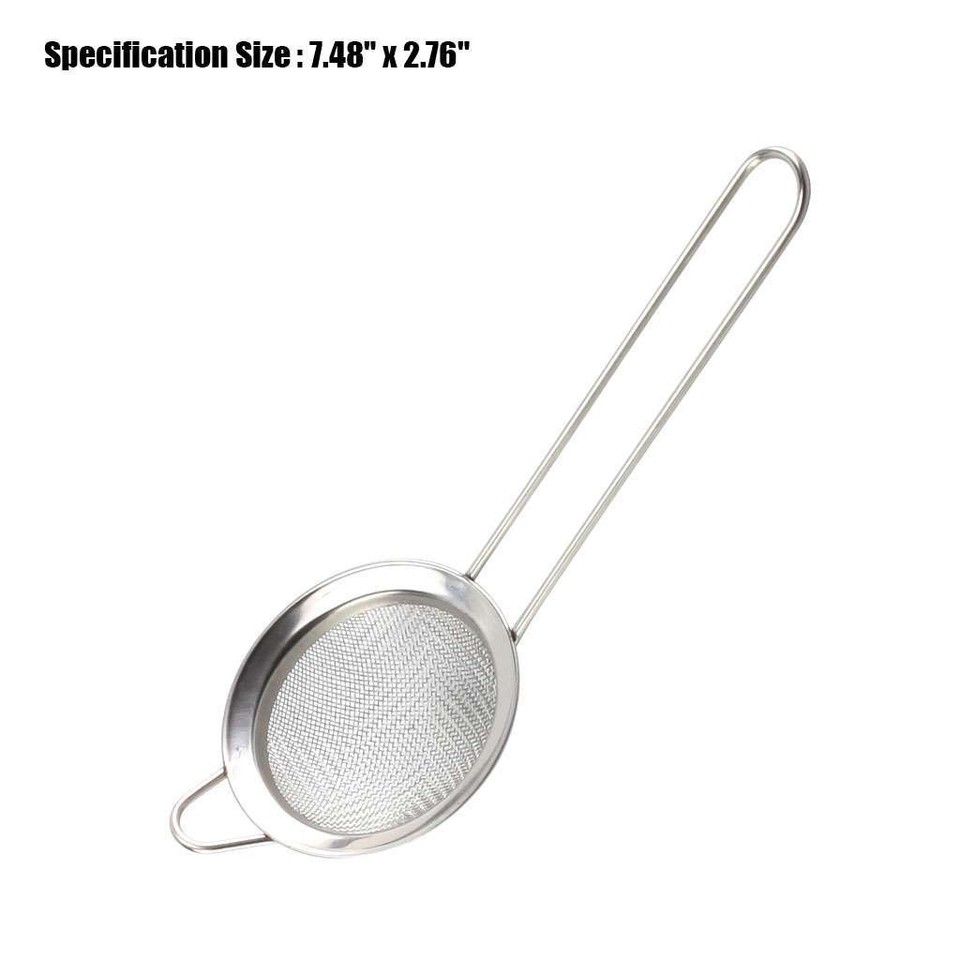 Kitchen Wire Fine Mesh Oil Strainer Flour Colander Sifter Sieve ...