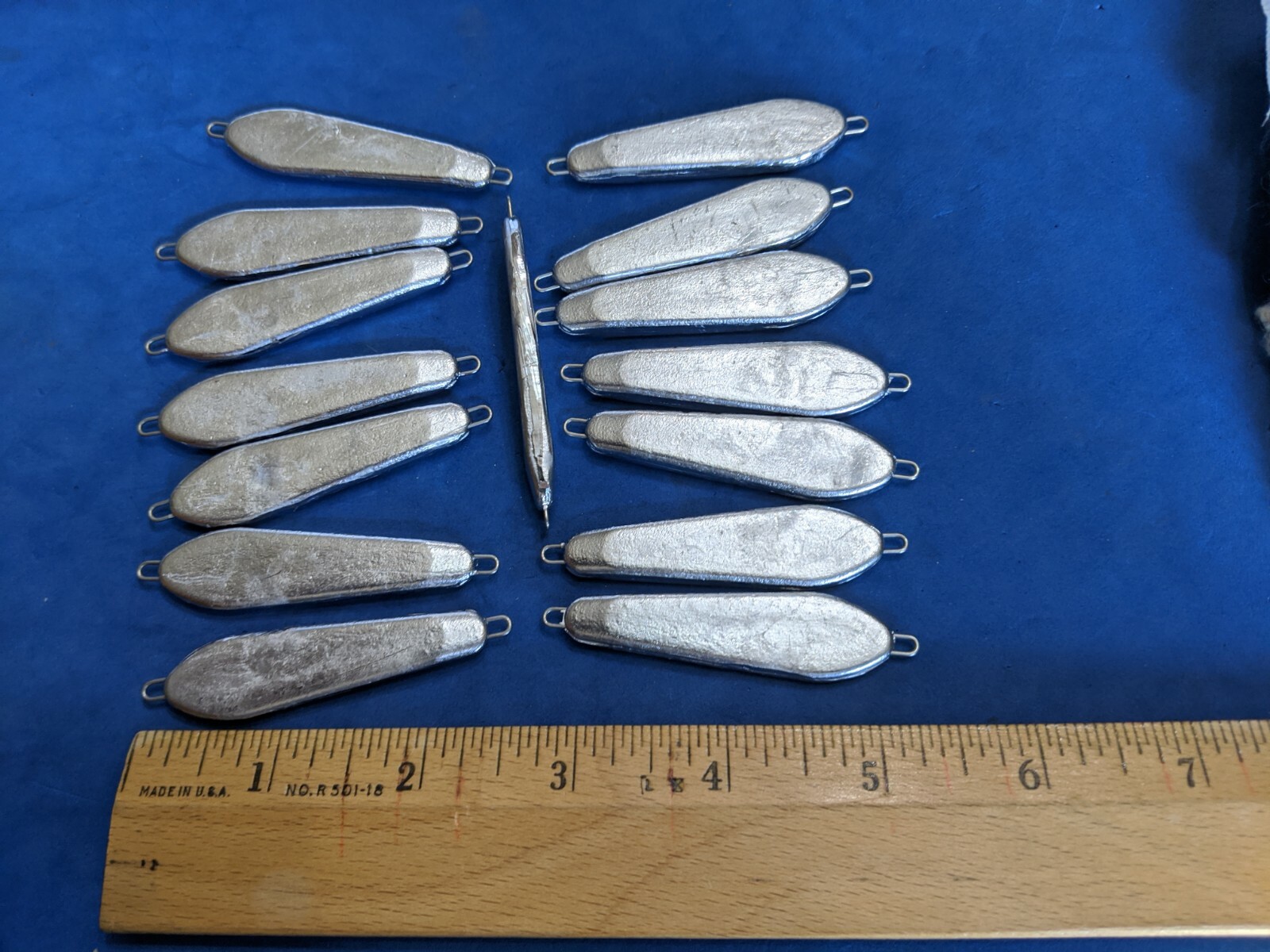 15 - 1 oz FISHING JIGGING CASTING LEAD SLAB SPOON LURES FRESH & SALT ...
