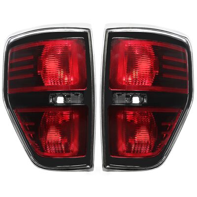 Pair Rear Tail Lights Brake Lamps Left & Right For Ford F-150 Pickup ...