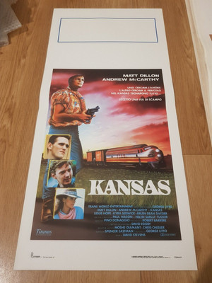 KANSAS original Italia SMALL poster 1988 Matt Dillon Andrew McCarthy | eBay