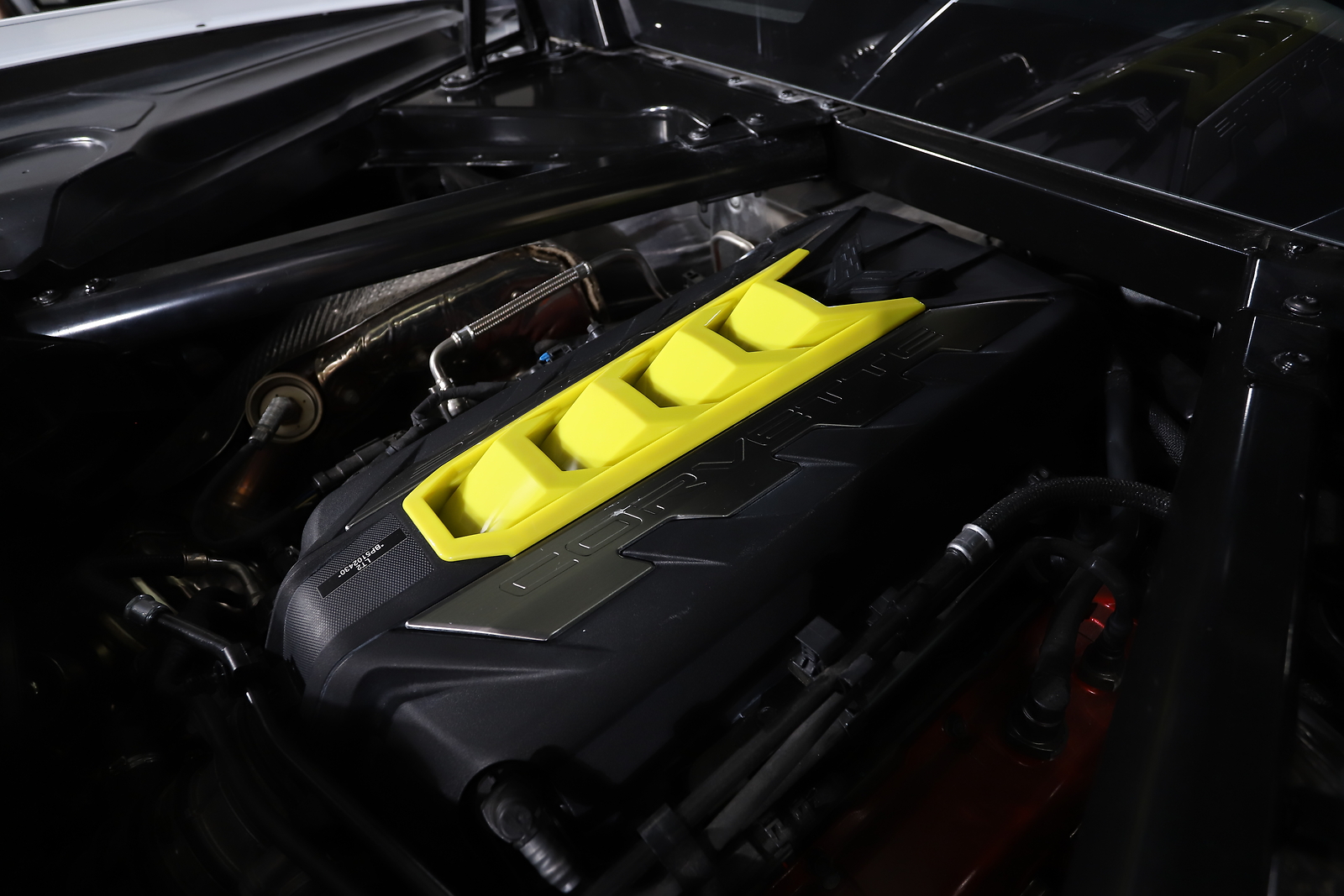 Yellow Engine Shroud Cover Panel Cover Trim For Chevrolet Corvette C8 ...