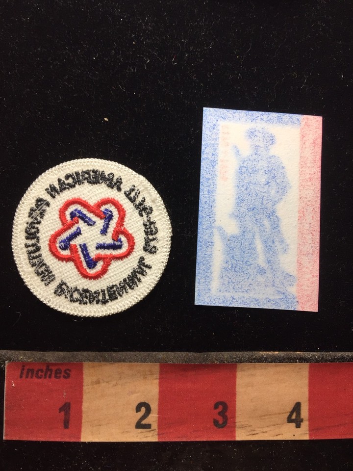 2 Vtg AMERICAN REVOLUTION Patch Lot (NOTE: Tall One Is Paper THIN) C76M ...