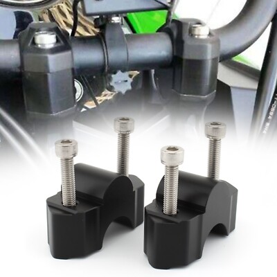For KAWASAKI 1000 Versys 1000 15-22 Black Handle Bar Clamp Rise Up ...