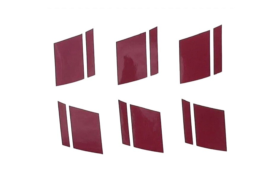 6x Wheel Rim Stripes Hash Marks Charger Challenger OCTANE RED Decal ...