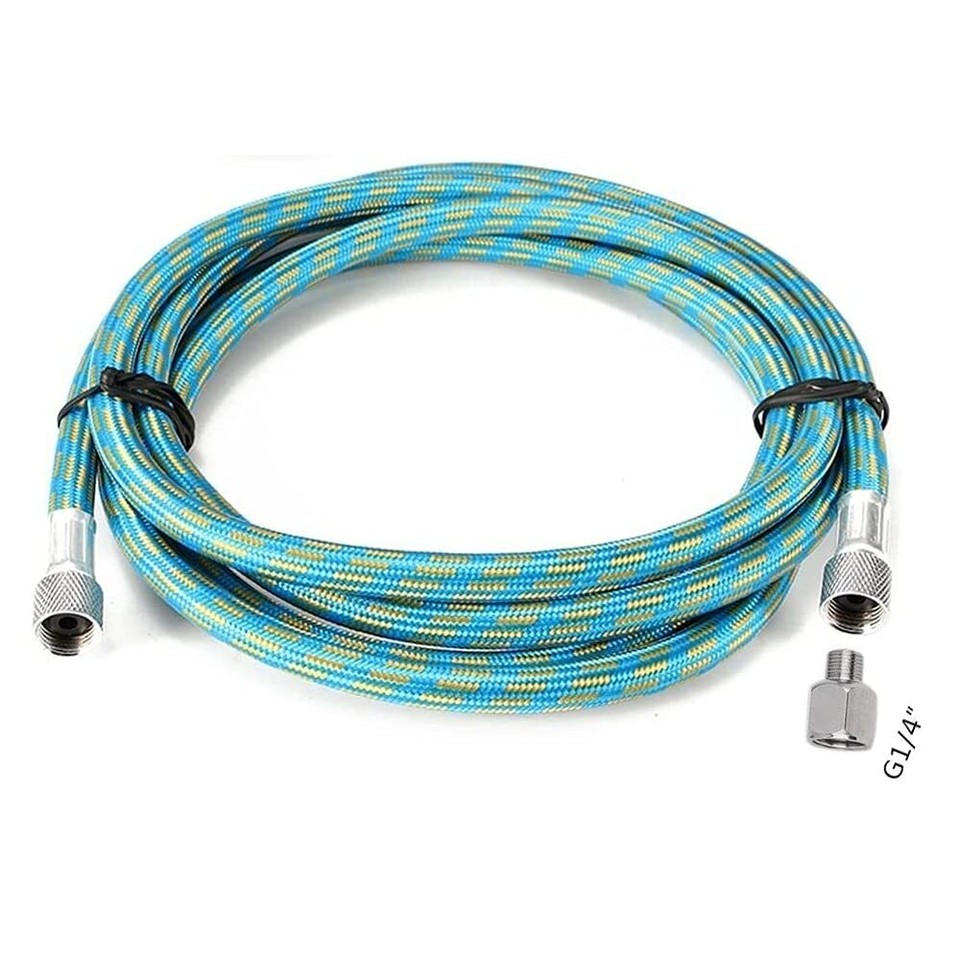 Airbrush Hose 6 Feet Nylon Braided Air Brush Hose With Standard 1/8 ...