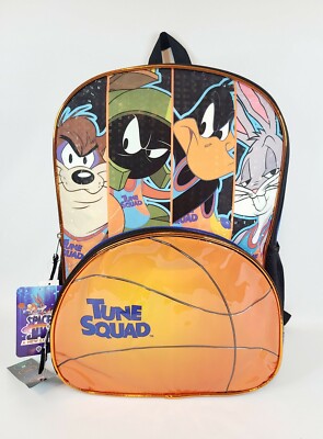Tune Squad Looney Tunes Space Jam Backpack Boy School Book Bag 17 ...