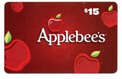 Applebee's Apples On Red Gift Card No $ Value Collectible A | eBay
