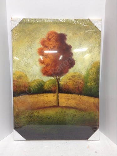 Country Autumn tree artwork fall colors Canvas painted print picture ...