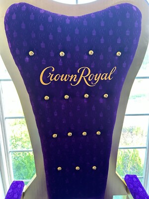 CROWN ROYAL THRONE KING CHAIR MAN CAVE DECOR CROWN DISPLAY | eBay