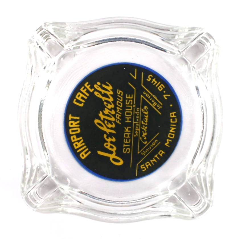 Vintage Marketing Ashtray Joe Petrelli Famous Steak House Santa Monica ...