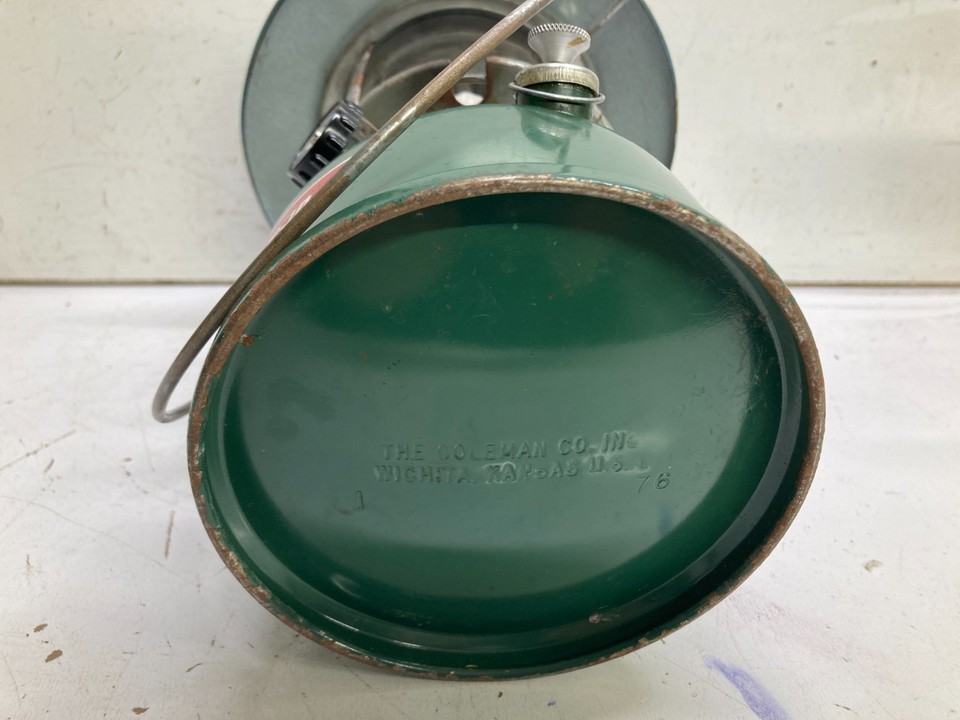 Vintage 1976 Coleman Dual Lantern 228H Big Hat GLOBE USA w/ Clamshell ...