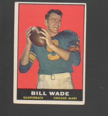 1961 Topps Football Card #10 Bill Wade-Chicago Bears Ex Card | eBay