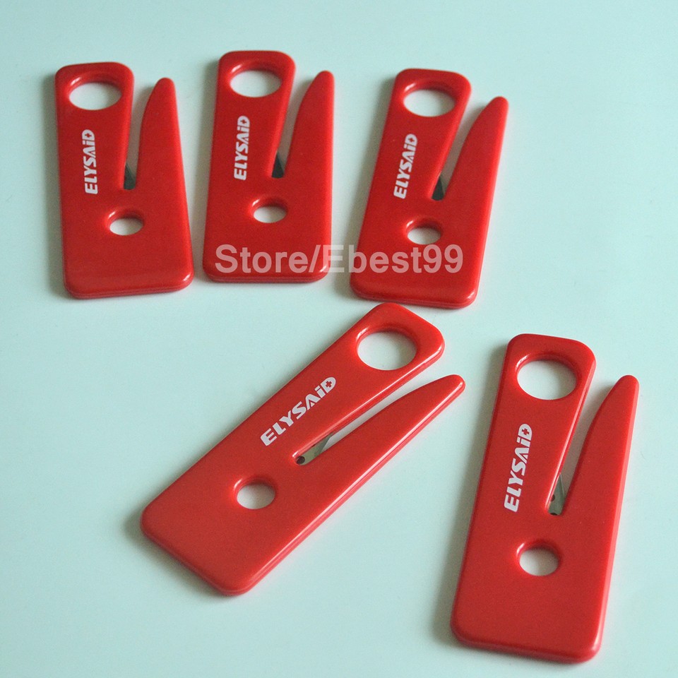 5pcs Seat Belt Cutters Stainless Steel Razor Blade Emergency Seatbelt ...