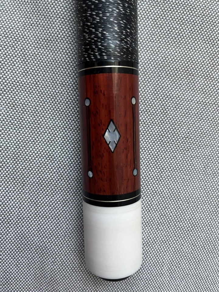 Carolina Custom pool cue w/ pearl inlays and micarta ferrule - new old ...