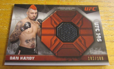 Dan Hardy 2013 Topps UFC Knockout Fight Mat Relics #FMRDH #'d 181/188 ...