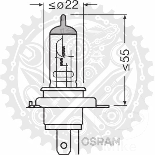 New OSRAM Bulb Hs1 12V 35 35W For Yamaha XC 125 X Cygnus X NXC | eBay