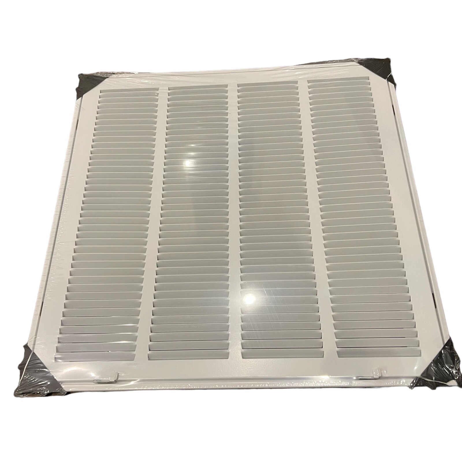 Steel Return Air Filter Grille Fixed Hinged HVAC Duct Cover Grill White ...