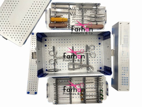 LCP mini fragment instrument set with empty screws rack and box 35 Pcs ...