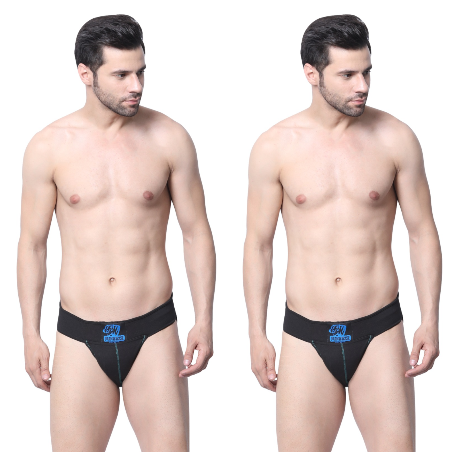 Cotton Blend Solid Men Adjustable Black V-Shaped Underwear Combo (Pack of 2) | eBay