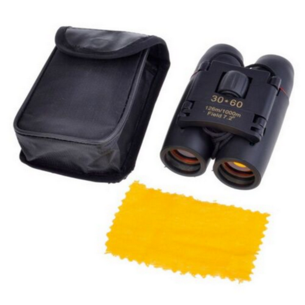 MINI BINOCOLO PIEGHEVOLE CANNOCCHIALE CON ZOOM 30X60 VISIONE NOTTURNA ...