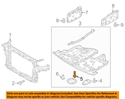 HYUNDAI OEM 12-25 Accent Bumper Components-Air Duct Screw 1249305167E ...