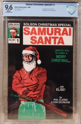 Samurai Santa #1 Solson Christmas Special CBCS 9.6 wp Key 1st Jim Lee ...
